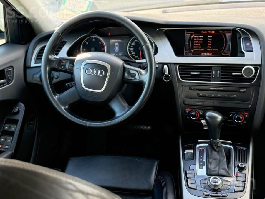 Black Audi A4 2009 in Riga, with an engine capacity of 2.70 L and mileage of 356 thousand km for 3699 €, photo 7 on AUTOMOTO.COM.LV