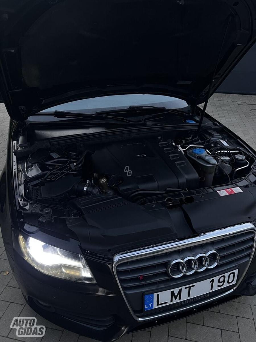 Melns Audi A4 2009 Viļņa, ar dzinēja tilpumu 2.00 L un nobraukumu 300 tūkst. km par 3600 €, foto 22 vietnē AUTOMOTO.COM.LV