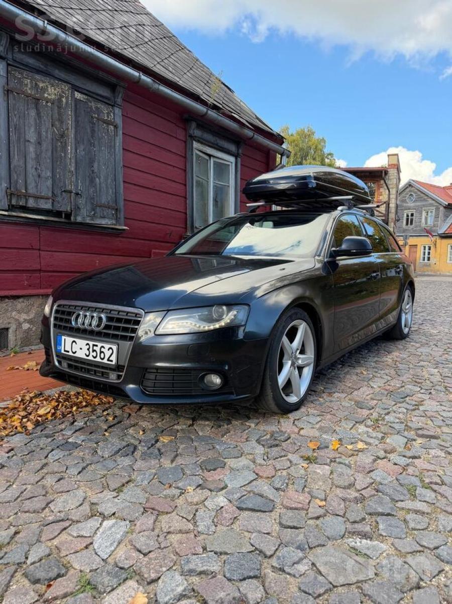 Melns Audi A4 2009 Cēsis, ar dzinēja tilpumu 2.00 L un nobraukumu 345 tūkst. km par 5100 €, foto 1 vietnē AUTOMOTO.COM.LV