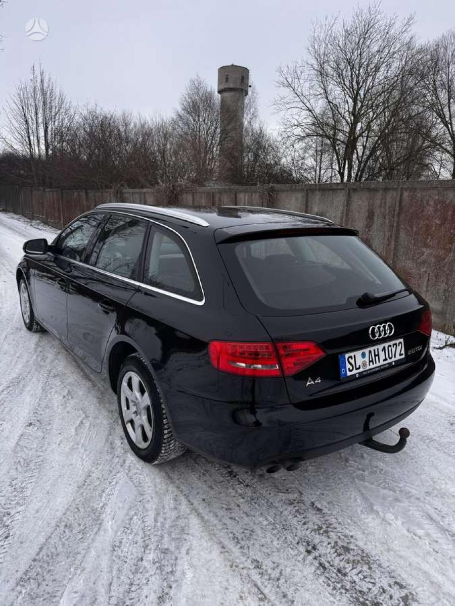 Black Audi A4 2010 in Vilkaviskis, with an engine capacity of 1.97 L and mileage of 230 thousand km for 5300 €, photo 8 on AUTOMOTO.COM.LV