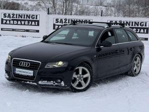Melns Audi A4 2010 Viļņa, ar dzinēja tilpumu 2.00 L un nobraukumu 300 tūkst. km par 3100 €, foto  vietnē AUTOMOTO.COM.LV