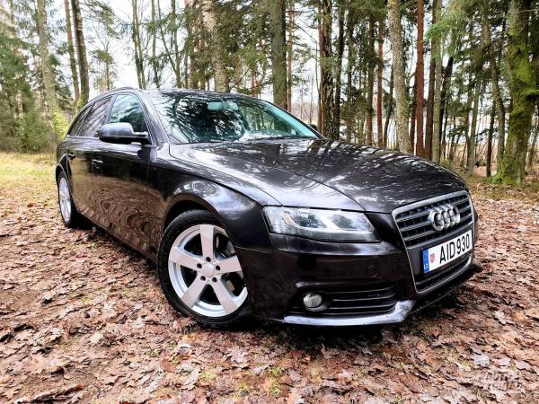 Black Audi A4 2010 in Plunge, with an engine capacity of 2.00 L and mileage of 244 thousand km for 4900 €, photo 1 on AUTOMOTO.COM.LV