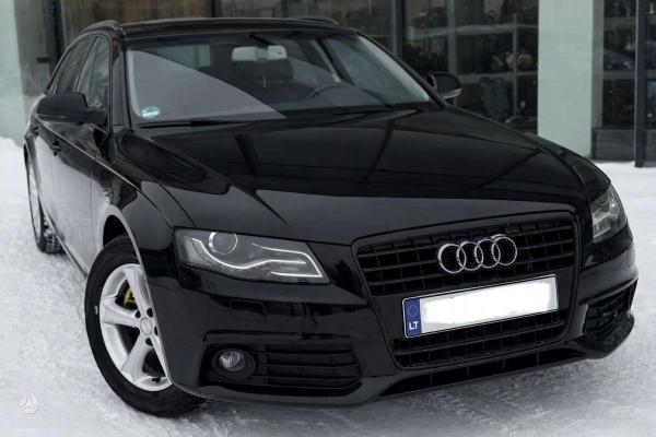 Black Audi A4 2010 in Klaipeda, with an engine capacity of 1.97 L and mileage of 298 thousand km for 5700 €, photo 8 on AUTOMOTO.COM.LV