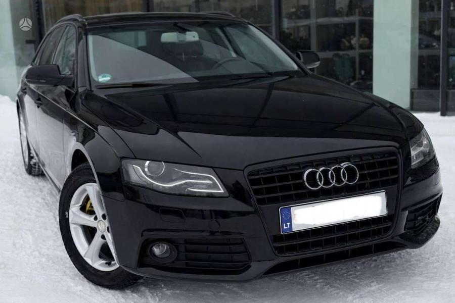 Black Audi A4 2010 in Klaipeda, with an engine capacity of 1.97 L and mileage of 298 thousand km for 5700 €, photo 2 on AUTOMOTO.COM.LV