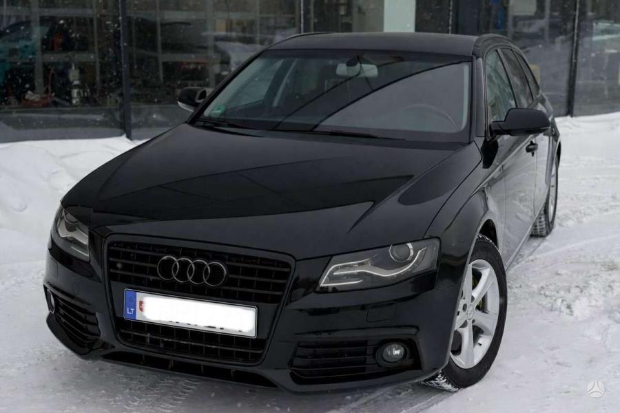 Black Audi A4 2010 in Klaipeda, with an engine capacity of 1.97 L and mileage of 298 thousand km for 5700 €, photo 5 on AUTOMOTO.COM.LV