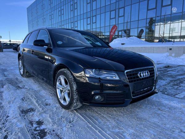 Black Audi A4 2010 in Panevezys, with an engine capacity of 1.97 L and mileage of 307 thousand km for 4750 €, photo 1 on AUTOMOTO.COM.LV