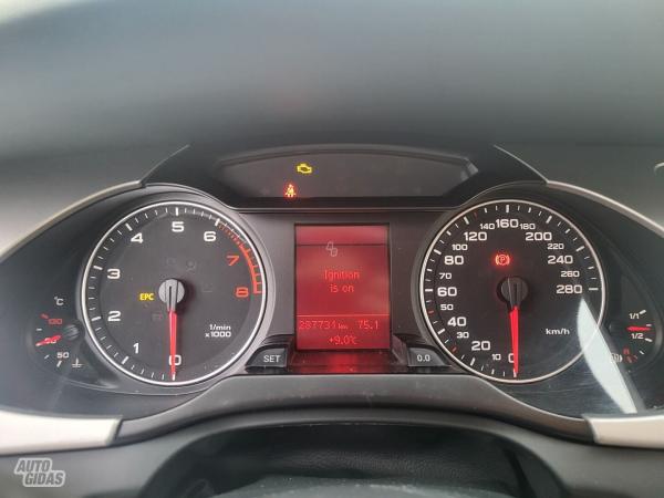Black Audi A4 2010 in Vilnius, with an engine capacity of 1.80 L and mileage of 288 thousand km for 5000 €, photo 11 on AUTOMOTO.COM.LV