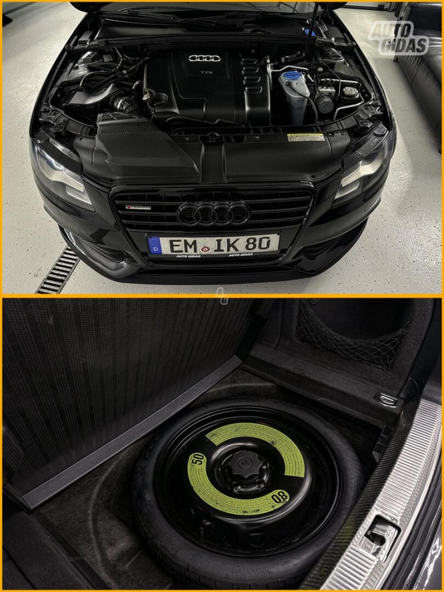 Black Audi A4 2010 in Kaunas, with an engine capacity of 2.00 L and mileage of 320 thousand km for 6850 €, photo 16 on AUTOMOTO.COM.LV