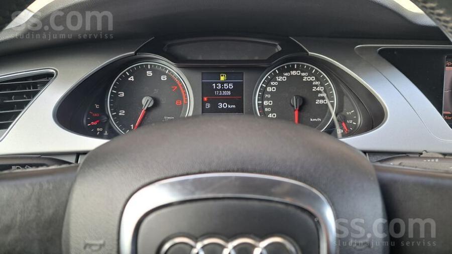 Black Audi A4 2010 in Ogre, with an engine capacity of 1.80 L and mileage of 281 thousand km for 5150 €, photo 17 on AUTOMOTO.COM.LV
