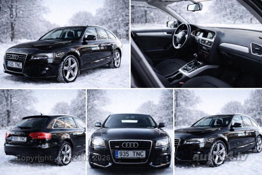 Black Audi A4 2010 in Tartu, with an engine capacity of 2.00 L and mileage of 297 thousand km for 5000 €, photo 9 on AUTOMOTO.COM.LV