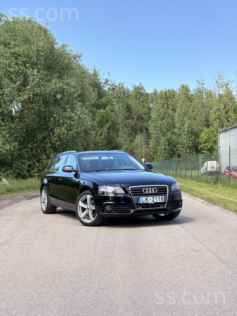 Black Audi A4 2010 in Riga, with an engine capacity of 2.00 L and mileage of 235 thousand km for 6199 €, photo 1 on AUTOMOTO.COM.LV