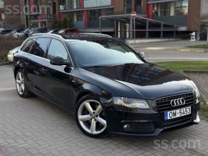 Melns Audi A4 2010 Rīga, ar dzinēja tilpumu 2.00 L un nobraukumu 374 tūkst. km par 4990 €, foto  vietnē AUTOMOTO.COM.LV