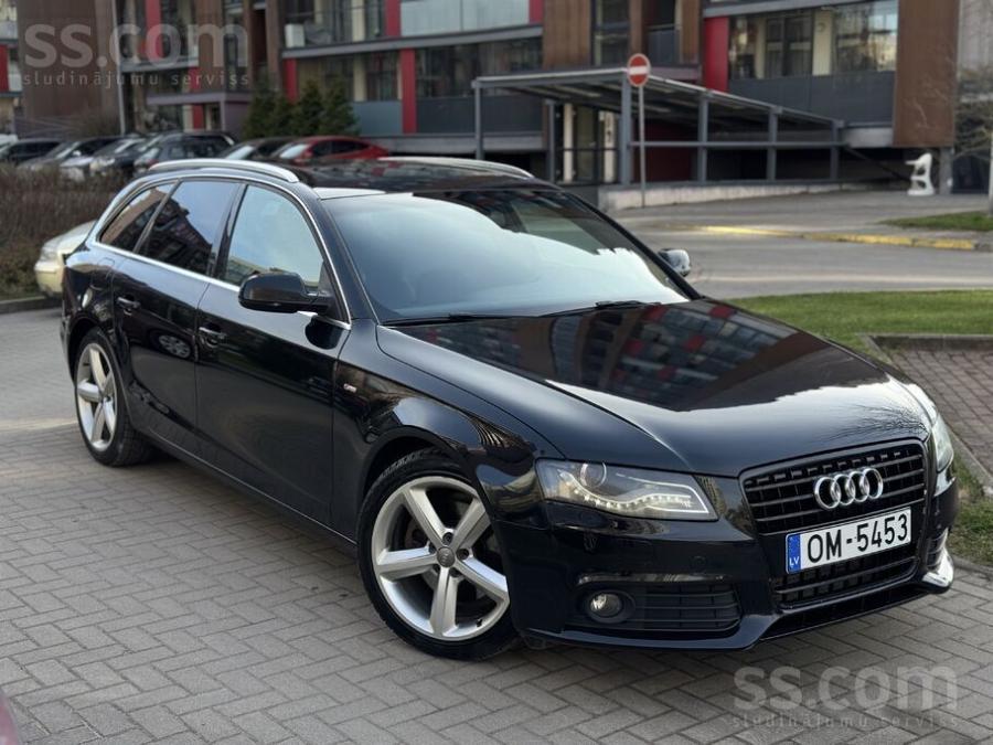 Black Audi A4 2010 in Riga, with an engine capacity of 2.00 L and mileage of 374 thousand km for 4990 €, photo 1 on AUTOMOTO.COM.LV