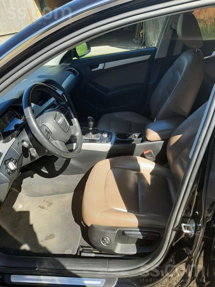 Melns Audi A4 2010 Liepāja, ar dzinēja tilpumu 2.00 L un nobraukumu 240 tūkst. km par 5100 €, foto 9 vietnē AUTOMOTO.COM.LV