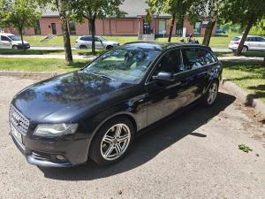Black Audi A4 2010 in Panevezys, with an engine capacity of 1.97 L and mileage of 316 thousand km for 3800 €, photo  on AUTOMOTO.COM.LV