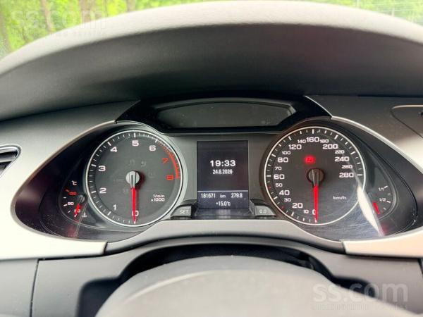 Black Audi A4 2010 in Riga, with an engine capacity of 1.80 L and mileage of 182 thousand km for 5750 €, photo 4 on AUTOMOTO.COM.LV