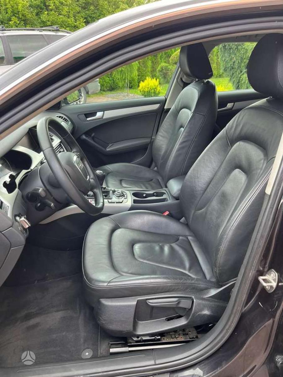 Black Audi A4 2010 in Utena, with an engine capacity of 1.97 L and mileage of 264 thousand km for 5650 €, photo 15 on AUTOMOTO.COM.LV