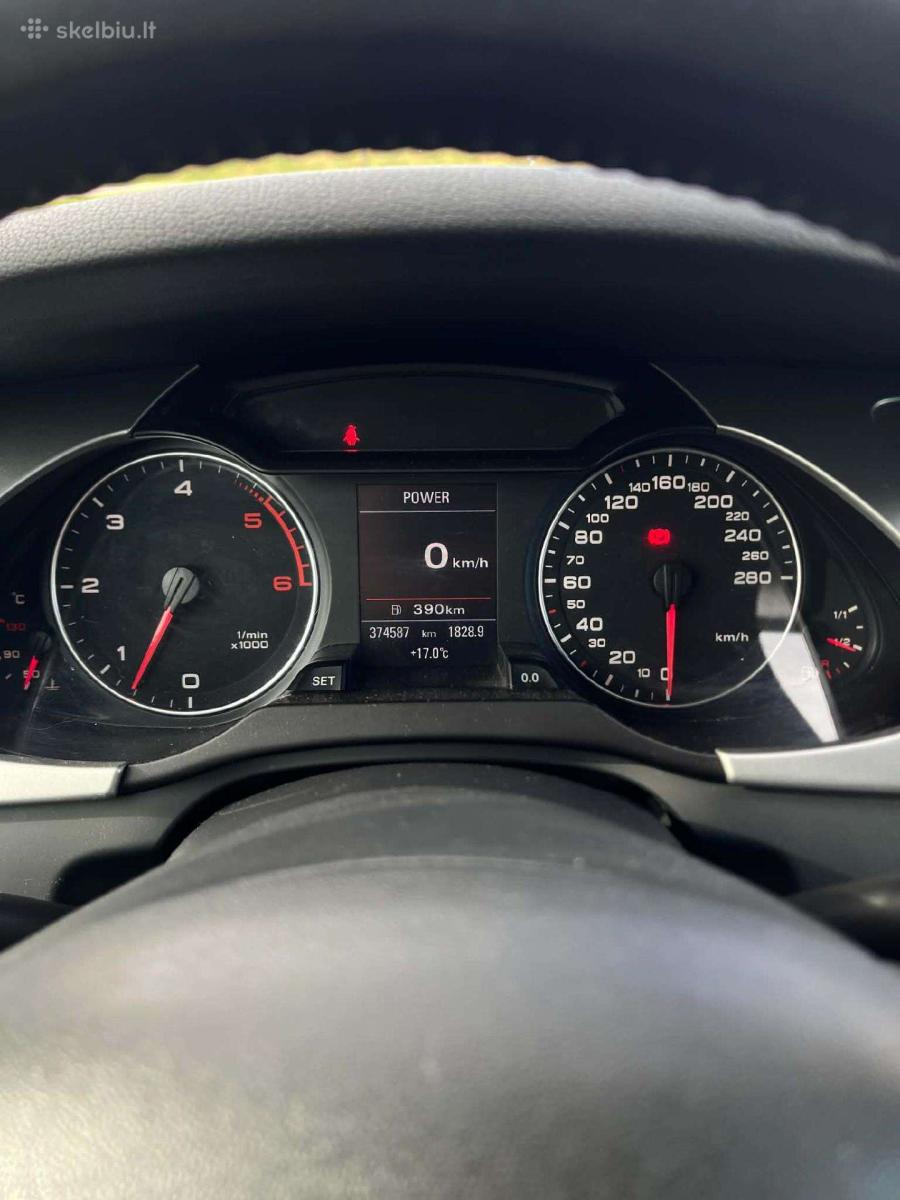 Black Audi A4 2010 in Kelme, with an engine capacity of 2.70 L and mileage of 375 thousand km for 6500 €, photo 11 on AUTOMOTO.COM.LV