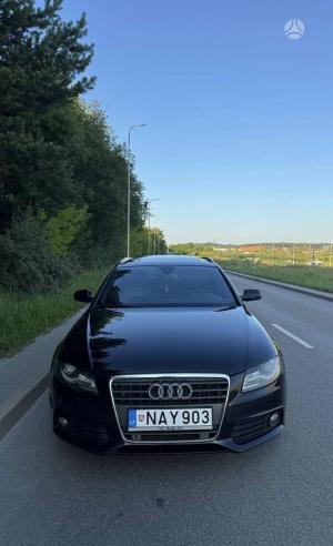 Melns Audi A4 2010 Viļņa, ar dzinēja tilpumu 2.70 L un nobraukumu 295 tūkst. km par 6200 €, foto  vietnē AUTOMOTO.COM.LV