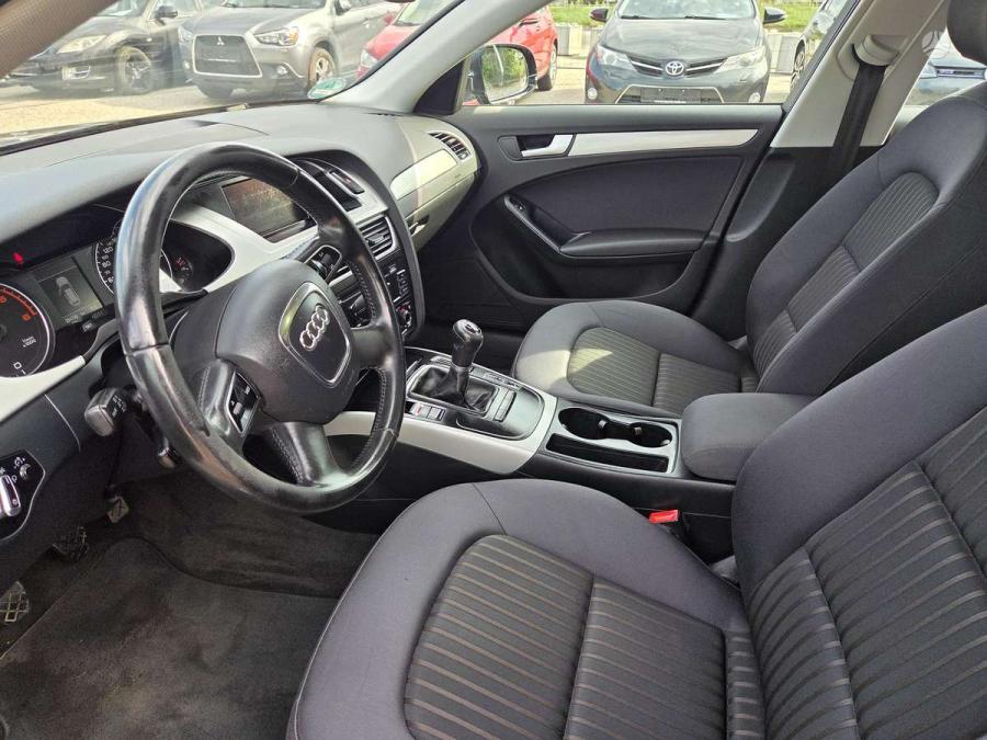 Black Audi A4 2010 in Marijampole, with an engine capacity of 1.97 L and mileage of 284 thousand km for 4800 €, photo 11 on AUTOMOTO.COM.LV