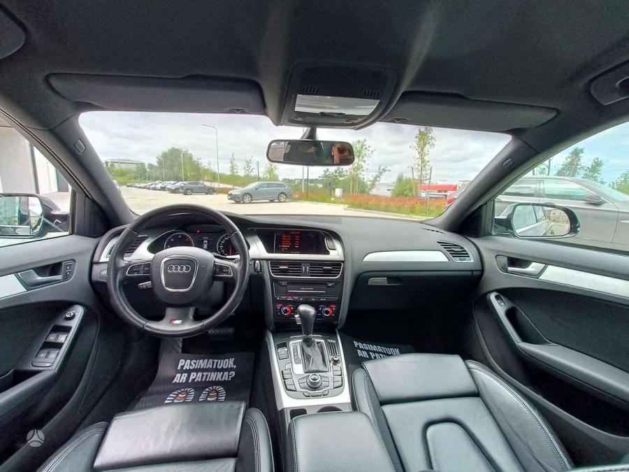 Black Audi A4 2010 in Vilnius, with an engine capacity of 2.70 L and mileage of 259 thousand km for 5799 €, photo 17 on AUTOMOTO.COM.LV