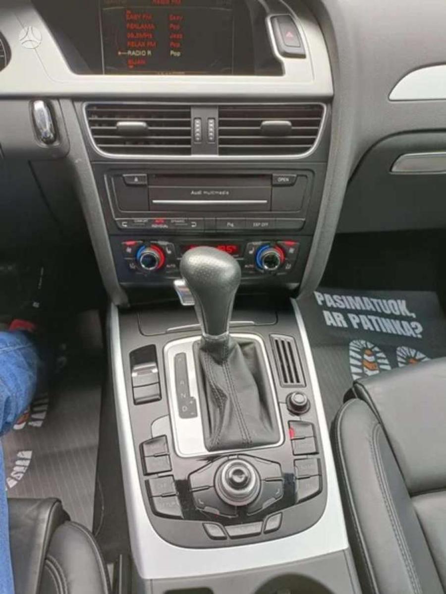 Black Audi A4 2010 in Vilnius, with an engine capacity of 2.70 L and mileage of 257 thousand km for 5699 €, photo 13 on AUTOMOTO.COM.LV