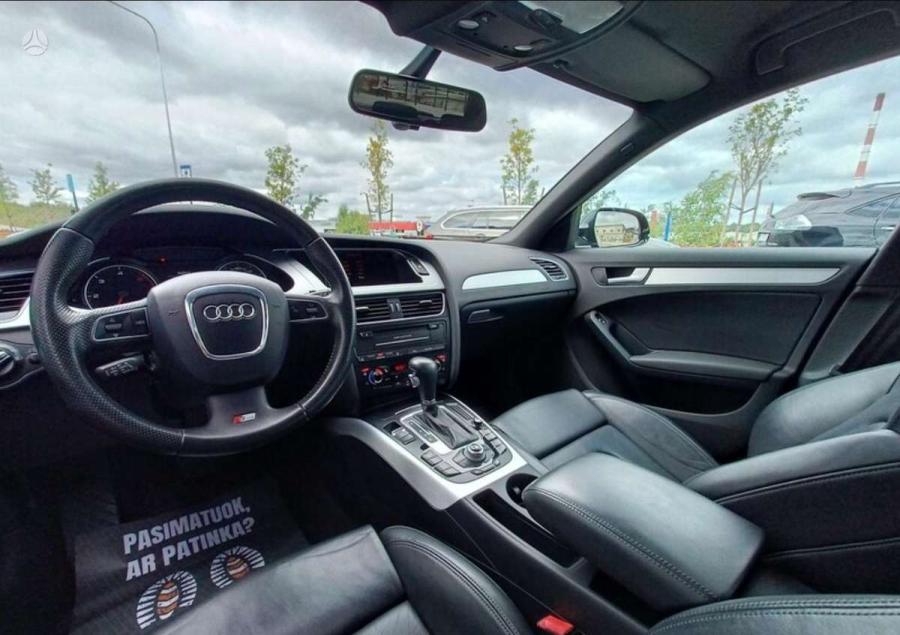 Black Audi A4 2010 in Vilnius, with an engine capacity of 2.70 L and mileage of 257 thousand km for 5599 €, photo 11 on AUTOMOTO.COM.LV