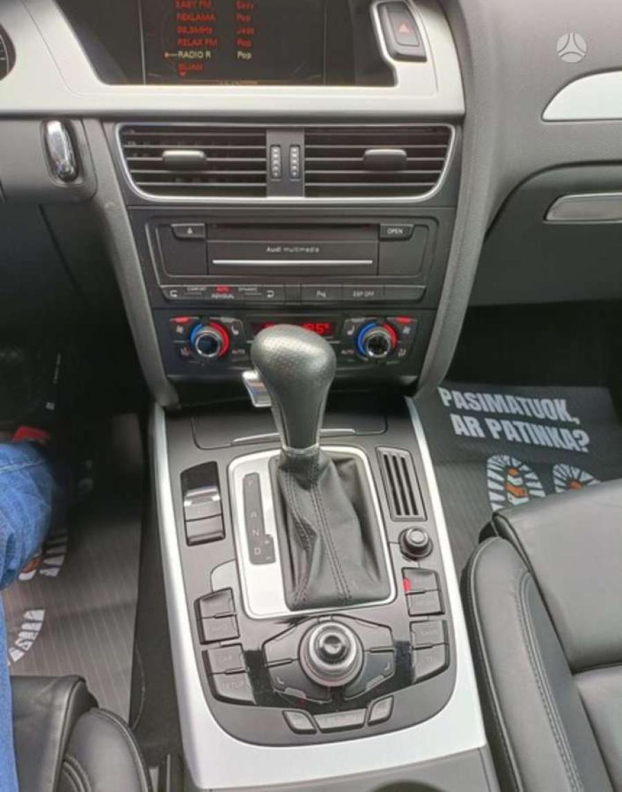 Black Audi A4 2010 in Vilnius, with an engine capacity of 2.70 L and mileage of 257 thousand km for 5599 €, photo 16 on AUTOMOTO.COM.LV