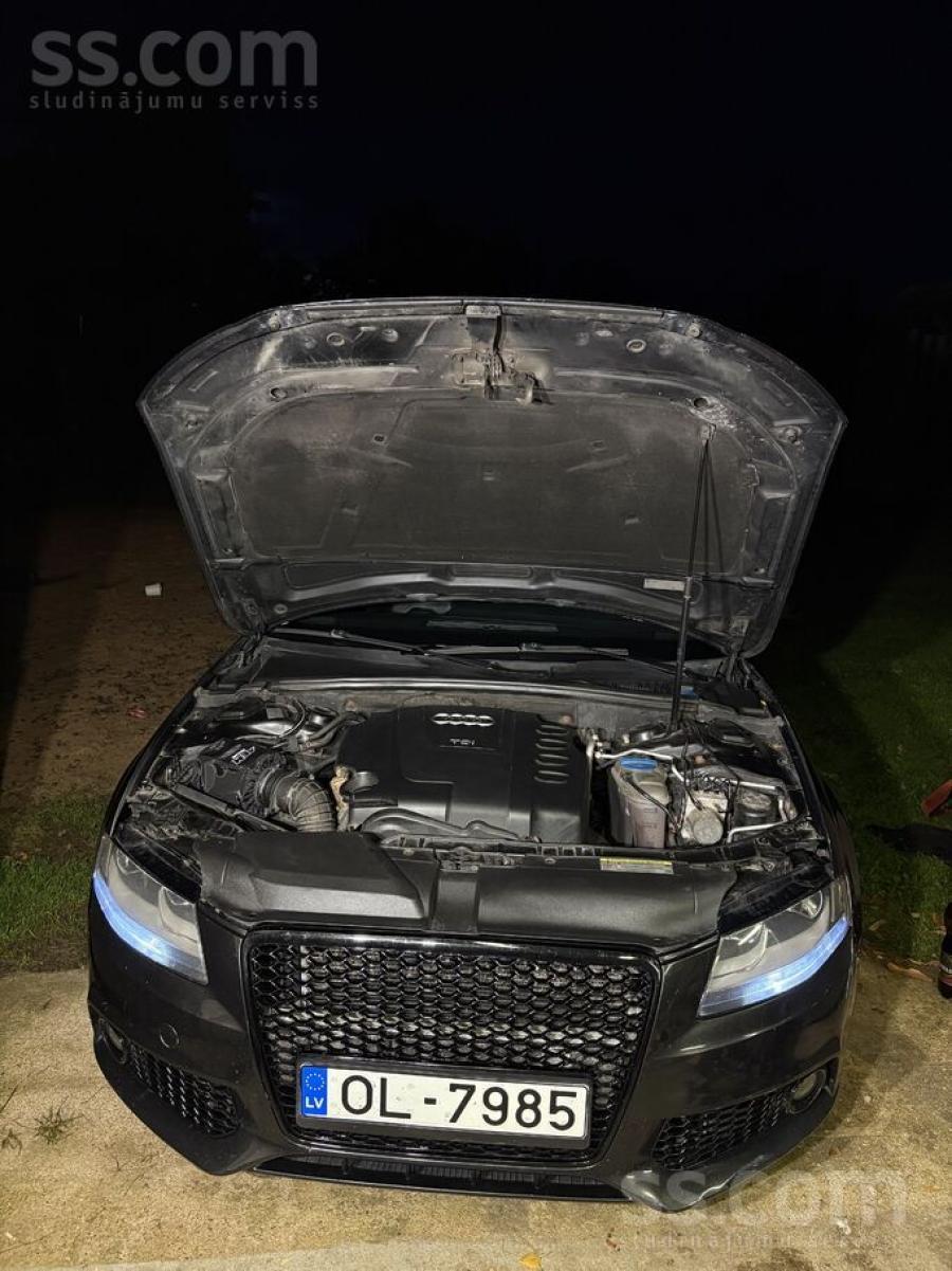 Black Audi A4 2010 in Tukums, with an engine capacity of 2.00 L and mileage of 437 thousand km for 4500 €, photo 8 on AUTOMOTO.COM.LV