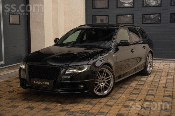 Black Audi A4 2010 in Riga, with an engine capacity of 3.00 L and mileage of 342 thousand km for 6450 €, photo 1 on AUTOMOTO.COM.LV