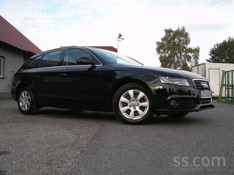 Black Audi A4 2010 in Riga, with an engine capacity of 2.00 L and mileage of 0 thousand km for 6950 €, photo 1 on AUTOMOTO.COM.LV