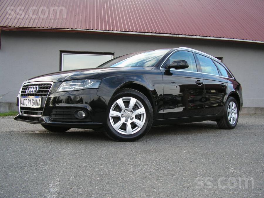 Black Audi A4 2010 in Riga, with an engine capacity of 2.00 L and mileage of 0 thousand km for 6950 €, photo 3 on AUTOMOTO.COM.LV