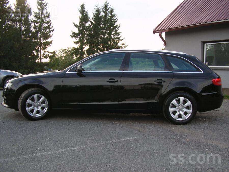 Black Audi A4 2010 in Riga, with an engine capacity of 2.00 L and mileage of 0 thousand km for 6950 €, photo 9 on AUTOMOTO.COM.LV