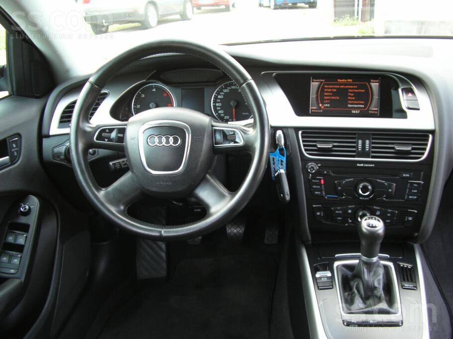 Black Audi A4 2010 in Riga, with an engine capacity of 2.00 L and mileage of 0 thousand km for 6950 €, photo 15 on AUTOMOTO.COM.LV