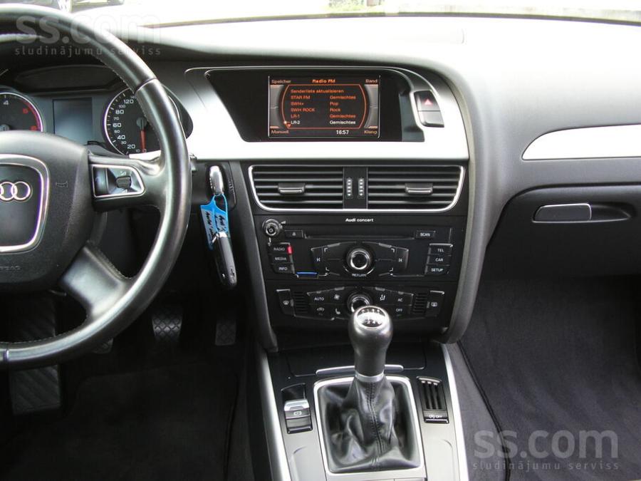 Black Audi A4 2010 in Riga, with an engine capacity of 2.00 L and mileage of 0 thousand km for 6950 €, photo 16 on AUTOMOTO.COM.LV
