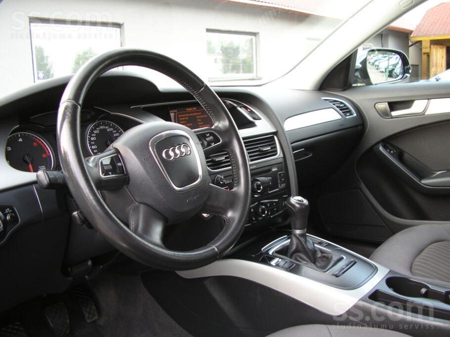 Black Audi A4 2010 in Riga, with an engine capacity of 2.00 L and mileage of 0 thousand km for 6950 €, photo 17 on AUTOMOTO.COM.LV