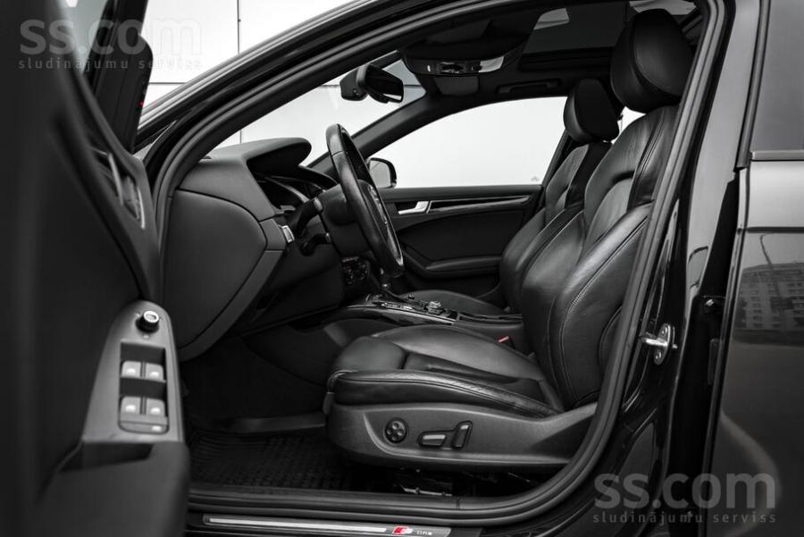 Black Audi A4 2010 in Riga, with an engine capacity of 3.00 L and mileage of 379 thousand km for 6950 €, photo 11 on AUTOMOTO.COM.LV