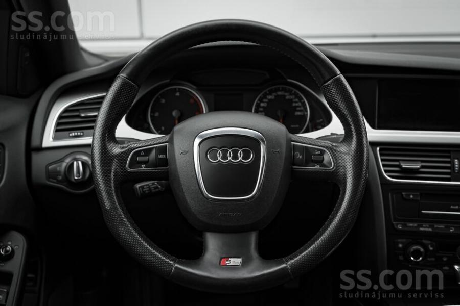 Black Audi A4 2010 in Riga, with an engine capacity of 3.00 L and mileage of 379 thousand km for 6950 €, photo 19 on AUTOMOTO.COM.LV