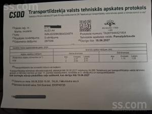 Black Audi A4 2010 in Talsi, with an engine capacity of 2.00 L and mileage of 305 thousand km for 5900 €, photo 8 on AUTOMOTO.COM.LV