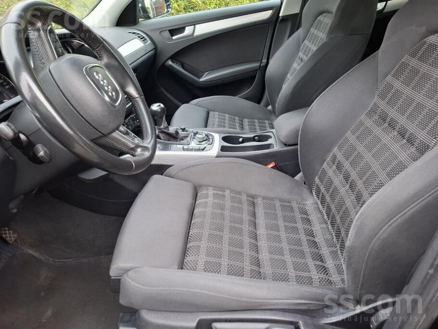 Black Audi A4 2010 in Talsi, with an engine capacity of 2.00 L and mileage of 305 thousand km for 5900 €, photo 14 on AUTOMOTO.COM.LV