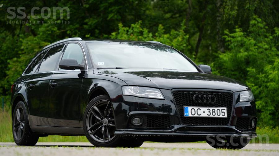 Black Audi A4 2011 in Riga, with an engine capacity of 2.00 L and mileage of 0 thousand km for 5999 €, photo 1 on AUTOMOTO.COM.LV