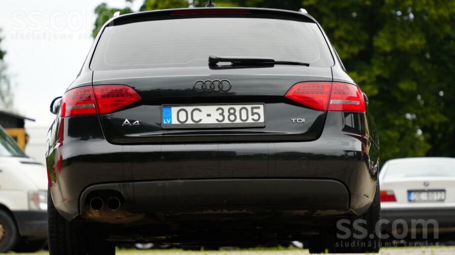 Black Audi A4 2011 in Riga, with an engine capacity of 2.00 L and mileage of 0 thousand km for 5999 €, photo 7 on AUTOMOTO.COM.LV