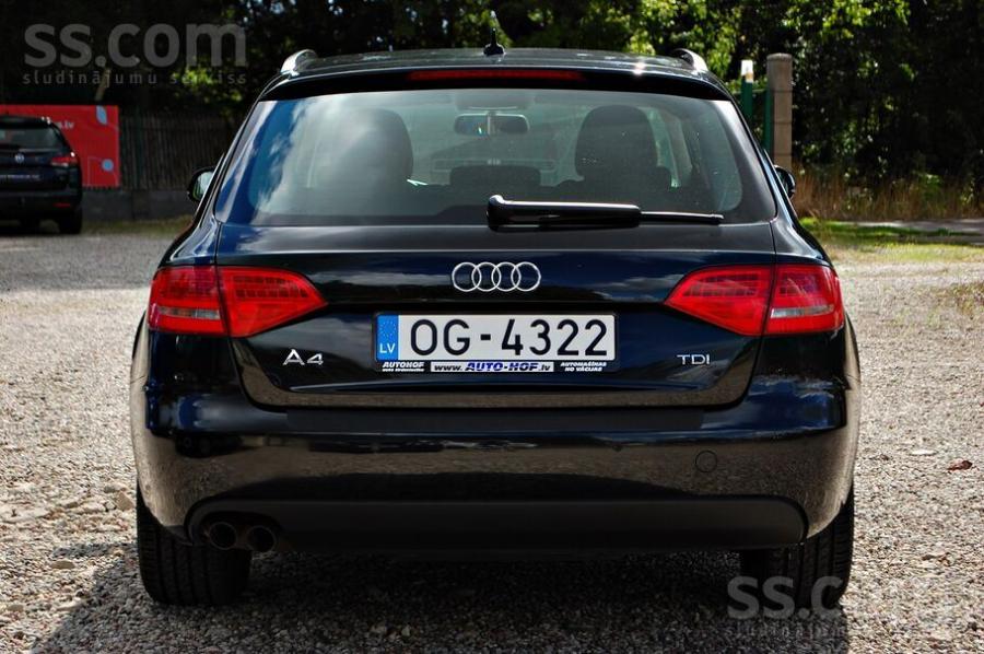 Melns Audi A4 2011 Tukums, ar dzinēja tilpumu 2.00 L un nobraukumu 289 tūkst. km par 6900 €, foto 4 vietnē AUTOMOTO.COM.LV