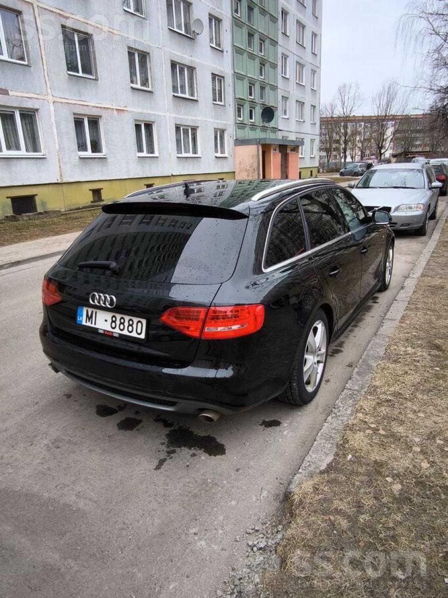 Black Audi A4 2011 in Riga, with an engine capacity of 2.70 L and mileage of 345 thousand km for 7000 €, photo 13 on AUTOMOTO.COM.LV