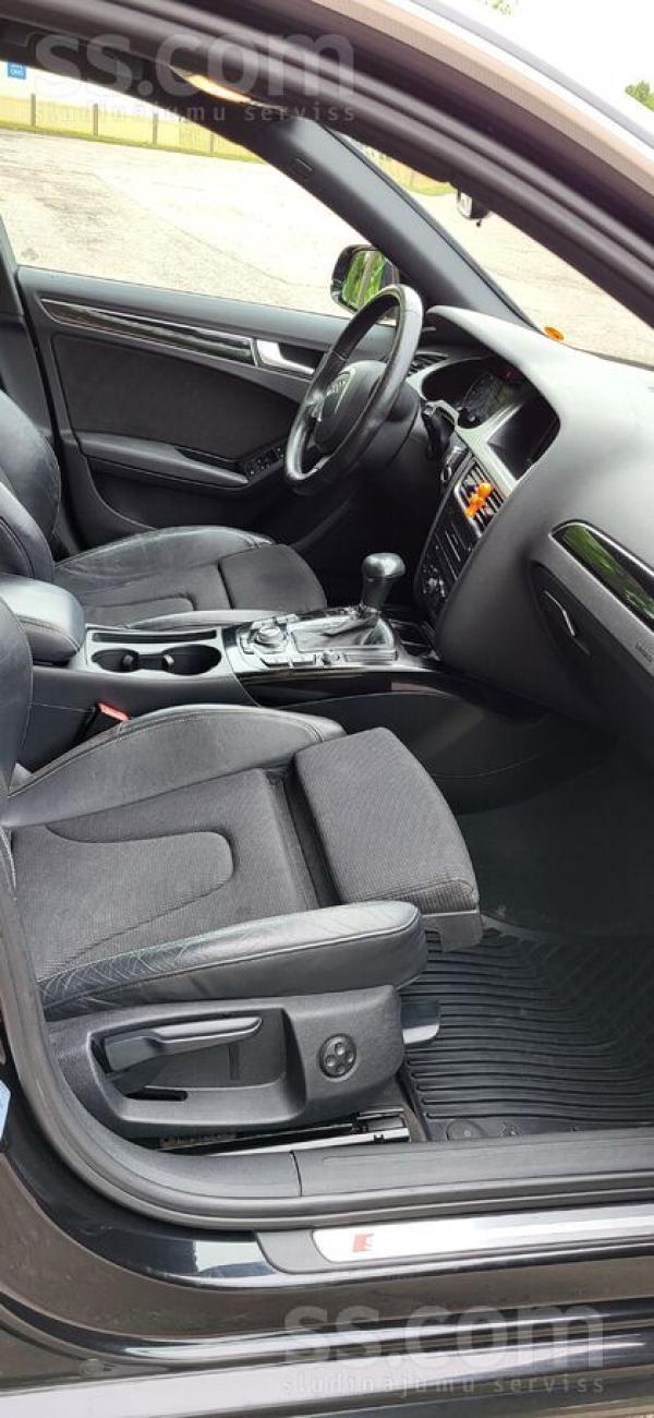 Black Audi A4 2011 in Valmiera, with an engine capacity of 2.00 L and mileage of 347 thousand km for 7900 €, photo 5 on AUTOMOTO.COM.LV
