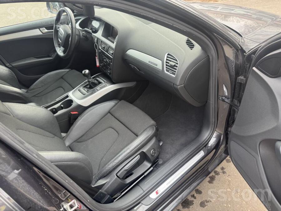Black Audi A4 2011 in Riga, with an engine capacity of 2.00 L and mileage of 189 thousand km for 7550 €, photo 9 on AUTOMOTO.COM.LV