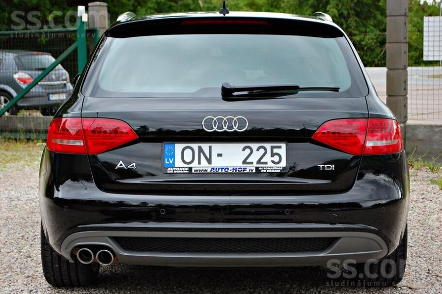 Melns Audi A4 2011 Tukums, ar dzinēja tilpumu 2.00 L un nobraukumu 323 tūkst. km par 6900 €, foto 5 vietnē AUTOMOTO.COM.LV
