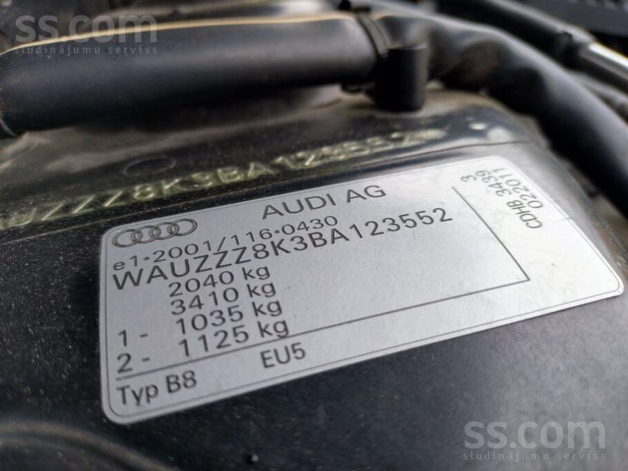 Черный Ауди А4 2011 в Валмиера, объемом двигателя 1.80 л и пробегом 292 тыс. км за 4750 €, фото 12 на AUTOMOTO.COM.LV
