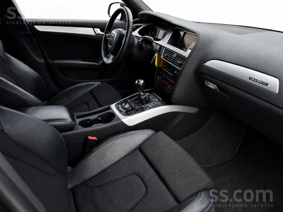 Black Audi A4 2011 in Riga, with an engine capacity of 2.00 L and mileage of 238 thousand km for 8900 €, photo 9 on AUTOMOTO.COM.LV
