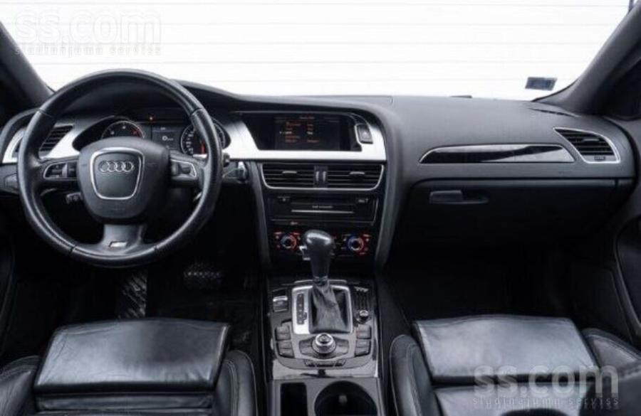 Black Audi A4 2011 in Riga, with an engine capacity of 2.70 L and mileage of 350 thousand km for 6800 €, photo 8 on AUTOMOTO.COM.LV